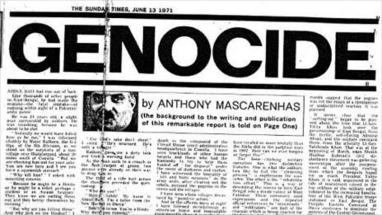 UK Journalist’s Exposé of the 1971 Genocide - Sriti O Chetona